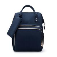 China 2022 High Quality Zipper Softback Mommy Diaper Bag Stroller Baby Care Waterproof USB Backpack for sale