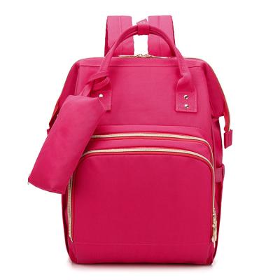China Multifunctional Adventure Diaper Bag Backpack With USB D Buckle Trailer Design for sale