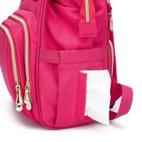 China Multifunctional Adventure Diaper Bag Backpack With USB D Buckle Trailer Design for sale