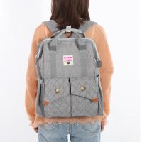 China Multifunctional Mommy Diaper Bag Backpack With Trailer Buckle OEM ODM for sale