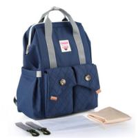 China Multifunctional Mommy Diaper Bag Backpack With Trailer Buckle OEM ODM for sale