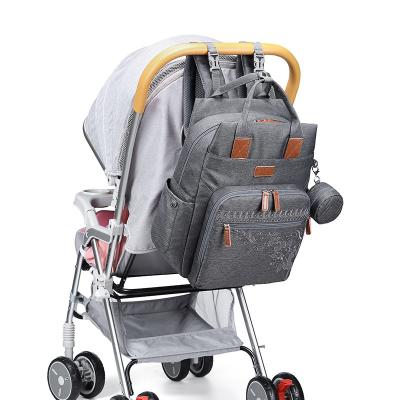 China 17L Polyester Cotton Foldable Diaper Bag Backpack 40*30*13CM for sale