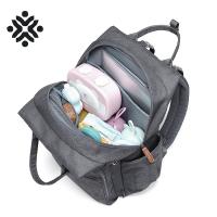 China 17L Polyester Cotton Foldable Diaper Bag Backpack 40*30*13CM for sale