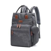 China 17L Polyester Cotton Foldable Diaper Bag Backpack 40*30*13CM for sale