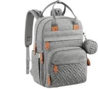 China Embossing Anti Theft Large Capacity Diaper Bag Backpack 20-35 Litre for sale