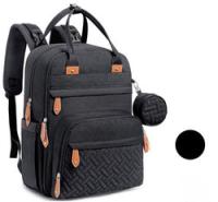 China Embossing Anti Theft Large Capacity Diaper Bag Backpack 20-35 Litre for sale