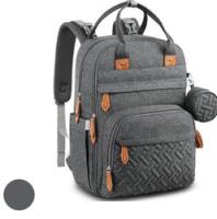 China Embossing Anti Theft Large Capacity Diaper Bag Backpack 20-35 Litre for sale