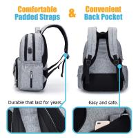 China Maternity Diaper Bag Backpack With USB Interface 11.4*7.5*17.7inch for sale