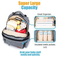 China Maternity Diaper Bag Backpack With USB Interface 11.4*7.5*17.7inch for sale