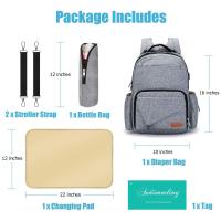 China Maternity Diaper Bag Backpack With USB Interface 11.4*7.5*17.7inch for sale