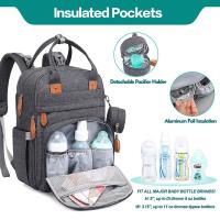 China 18 Practical Pockets Multi Functional Designer Diaper Bag Backpack OEM ODM for sale