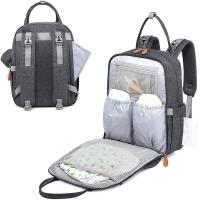 China 18 Practical Pockets Multi Functional Designer Diaper Bag Backpack OEM ODM for sale