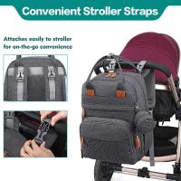 China 18 Practical Pockets Multi Functional Designer Diaper Bag Backpack OEM ODM for sale