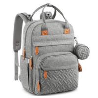 China 18 Practical Pockets Multi Functional Designer Diaper Bag Backpack OEM ODM for sale