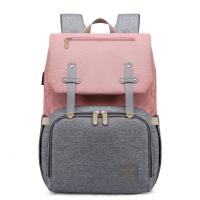 China ISO9001 Fashion Mummy Maternity Nappy Diaper Bag Backpack With USB for sale