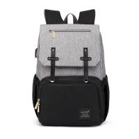 China ISO9001 Fashion Mummy Maternity Nappy Diaper Bag Backpack With USB for sale