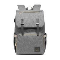 China ISO9001 Fashion Mummy Maternity Nappy Diaper Bag Backpack With USB for sale