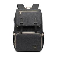 China ISO9001 Fashion Mummy Maternity Nappy Diaper Bag Backpack With USB for sale