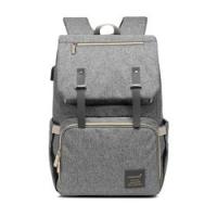 China ISO9001 Fashion Mummy Maternity Nappy Diaper Bag Backpack With USB for sale