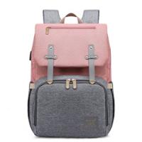 China ISO9001 Fashion Mummy Maternity Nappy Diaper Bag Backpack With USB for sale
