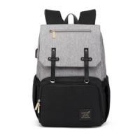 China ISO9001 Fashion Mummy Maternity Nappy Diaper Bag Backpack With USB for sale