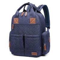 China 23L Embroidered Large Capacity Diaper Bag Backpack 0.9kg for sale