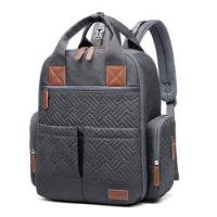 China 23L Embroidered Large Capacity Diaper Bag Backpack 0.9kg for sale