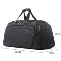 China Black Crossbody 55L Duffle Bag Travel Luggage Handbag 1.1KG for sale