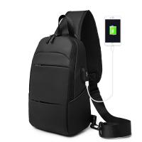 China ISO9001 Anti Theft Men Shoulder Bags With USB Charging for sale
