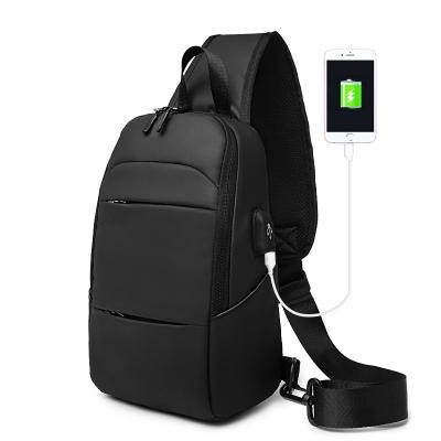 China ISO9001 Anti Theft Men Shoulder Bags With USB Charging for sale