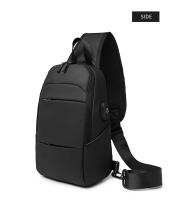 China ISO9001 Anti Theft Men Shoulder Bags With USB Charging for sale