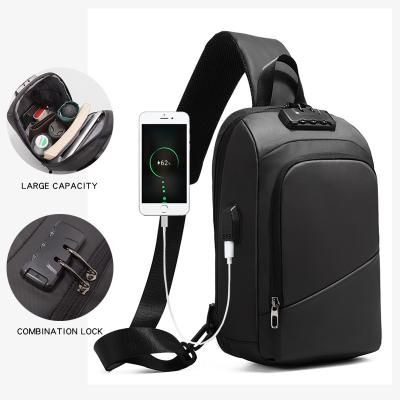 China ISO9001 Anti Theft Lock  Crossbody Chest Sling Bag For Men 19*12*31cm for sale