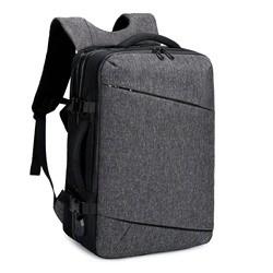 China Adjustable Shoulder Black Men Business Backpack For Travel School Office ISO9001 for sale
