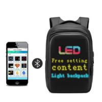 China Advertisement Propaganda Smart LED Backpack 24 Litre LED Light Bag 3lb for sale