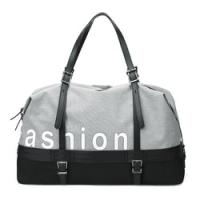 China Black Gray 16.8L Sports Gym Bag With Shoe Compartment OEM ODM for sale