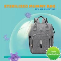China Geometric Polyester Fashion Mummy Maternity Nappy Bag 25*16*42cm for sale