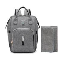 China Geometric Polyester Fashion Mummy Maternity Nappy Bag 25*16*42cm for sale
