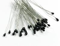 China Pearl Shaped Epoxy Thermistor Temperature Detection With Alloy Lead Wire for sale