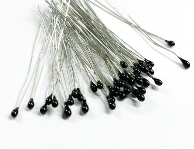 China Pearl Shaped Epoxy Thermistor Temperature Detection With Alloy Lead Wire for sale