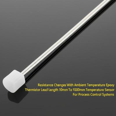 China Resistance Changes With Ambient Temperature Epoxy Thermistor Lead Length 10mm To 1000mm Temperature Sensor For Process Control Systems for sale