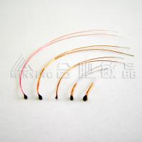 China Epoxy Coated NTC Thermistor with Enameled Lead Wires for Digital Thermometers for sale
