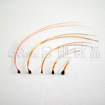 China Epoxy Coated NTC Thermistor with Enameled Lead Wires for Digital Thermometers for sale