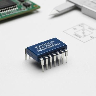 China DIP Resistor Highly Accurate NTC Thermistor Offering Resistance Range 0.5KΩ-2000KΩ Designed for Thermal Monitoring Systems for sale
