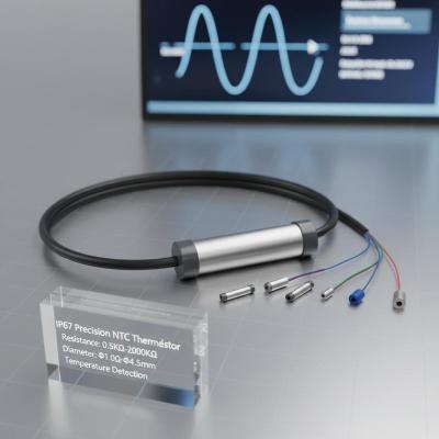 China IP67 Precision NTC Thermistor Featuring Resistance Range 0.5KΩ-2000KΩ and Diameter Φ1.0-Φ4.5mm Engineered for Temperature Detection for sale