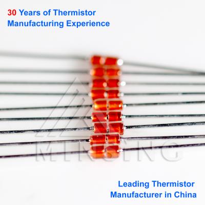China Glass Encapsulated Precision NTC Thermistor | 100K 3950K, -40℃~250℃ Competitive quotations available for bulk purchases. for sale