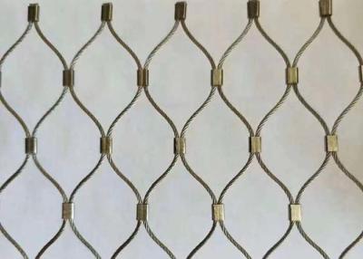 China 7 X 19 3-5mm Stainless Steel Rope Mesh Playground Protection 50*50mm for sale