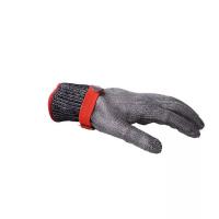 China Resistant Anti Cut Safety Stainless Steel Metal Mesh 5 Fingers Butcher Gloves for sale