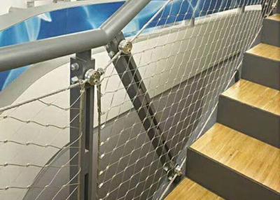 China Architectural Roof Woven Rope Mesh Children Playground Ferrule Cable Net for sale