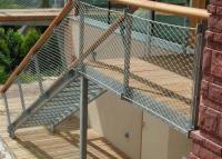 China Anti Falling For Mall Woven Rope Mesh Stair Railing Infill Ferrule Cable Net for sale