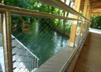 China Anti Falling For Mall Woven Rope Mesh Stair Railing Infill Ferrule Cable Net for sale
